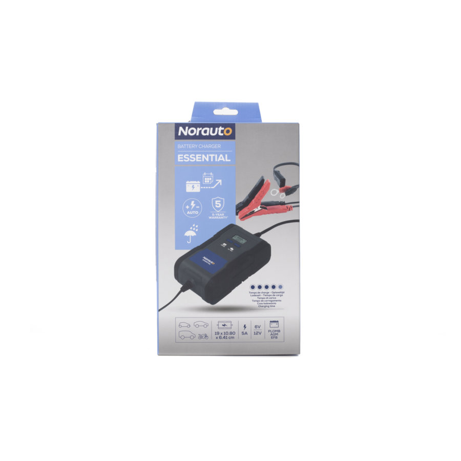 Chargeur batterie Essential NORAUTO 5A 12V : Auto5.be