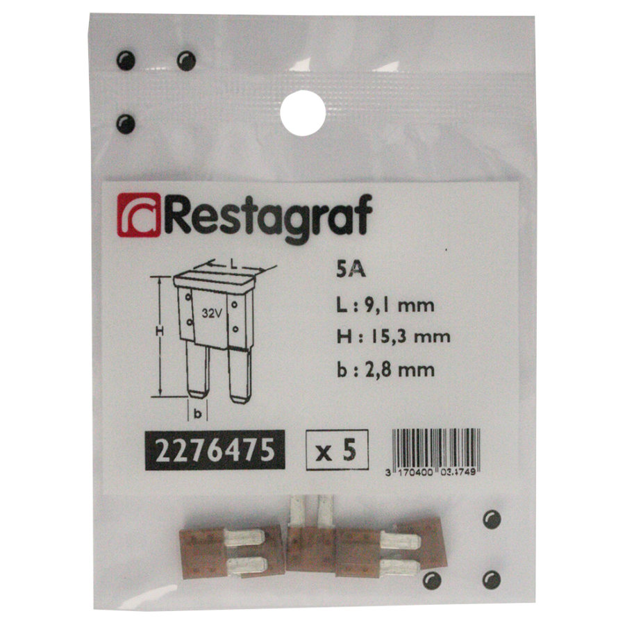 RESTAGRAF 32 V 5 A Micro II meszekering : Auto5.be