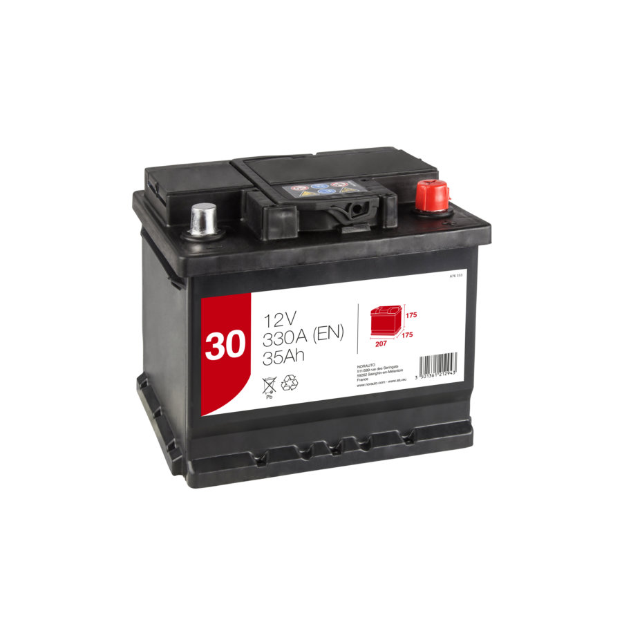 Autobatterij BUDGET PRICE BVP30 35 Ah - 330 A - Auto5