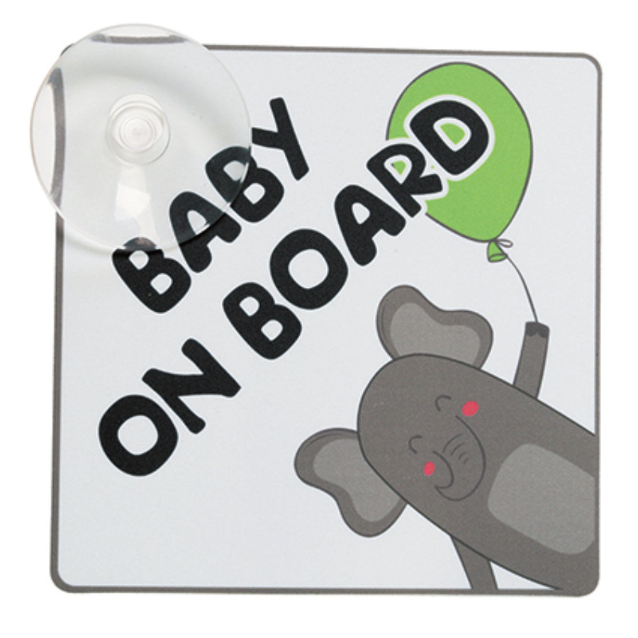 Signalétique à ventouse baby on board éléphant NORAUTO - Auto5