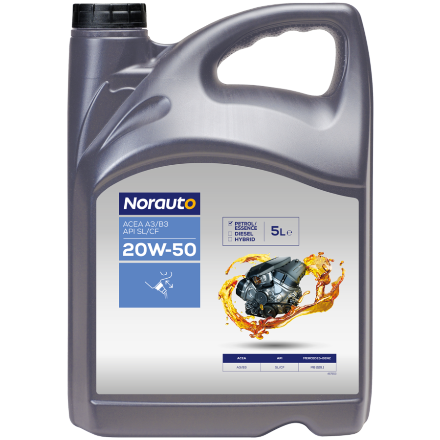 Motorolie NORAUTO 20W50 benzine 5L - Auto5