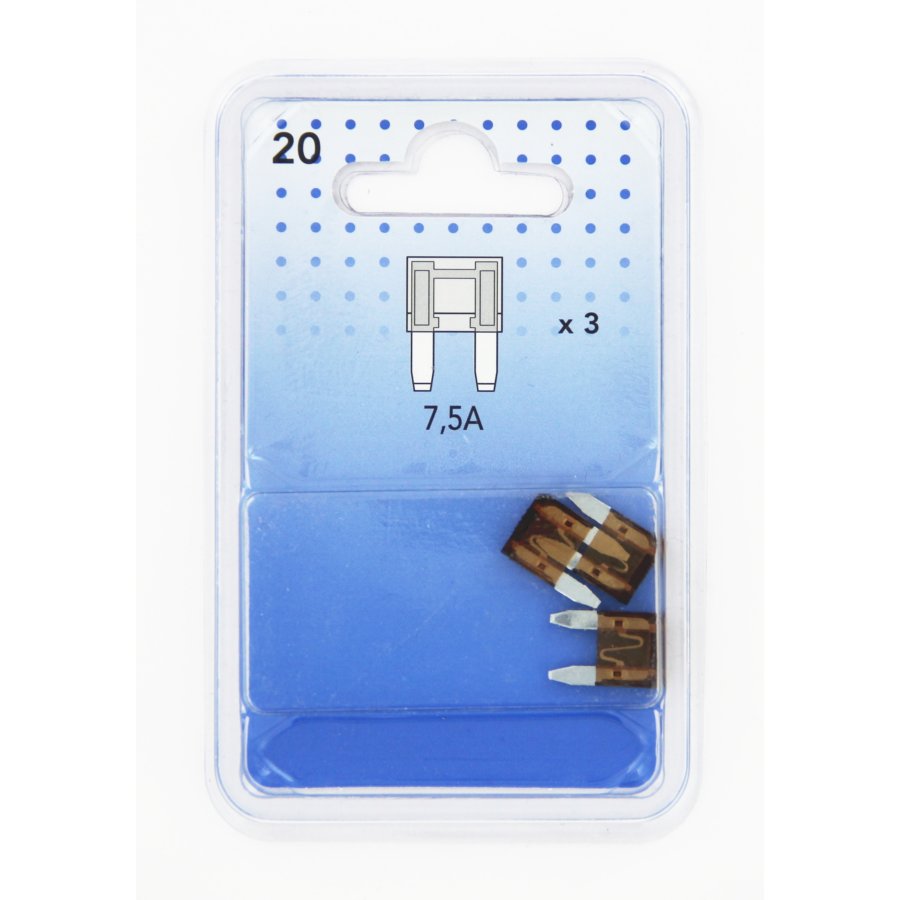 3 stuks 7,5 A mini meszekeringen - Auto5