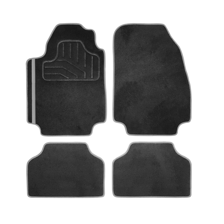 Complete set NORAUTO universele zwarte en grijze PVC-automatten - Auto5