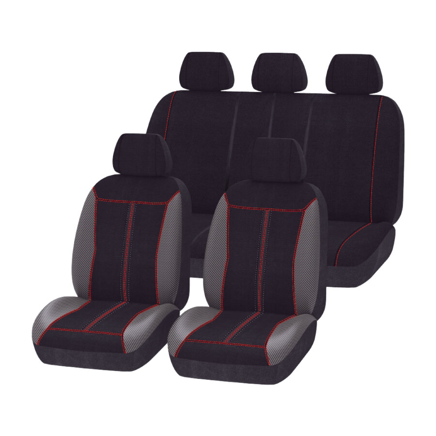 Jeu complet de housses universelles voiture NORAUTO Mars noir avec ...