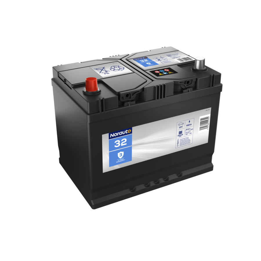 Autobatterij NORAUTO BV32 68 Ah - 550 A - Auto5