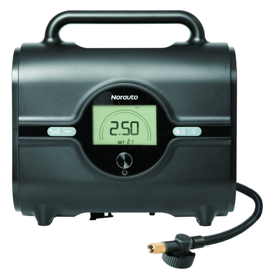 Gonfleur digital programmable NORAUTO avec prises 12V et 230V - Auto5