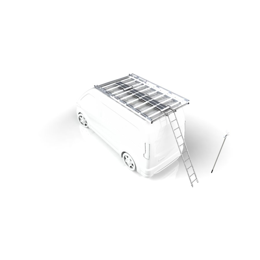 Aluminium schuifladder onder het rek MTS GALERIE LESP1200 - Auto5