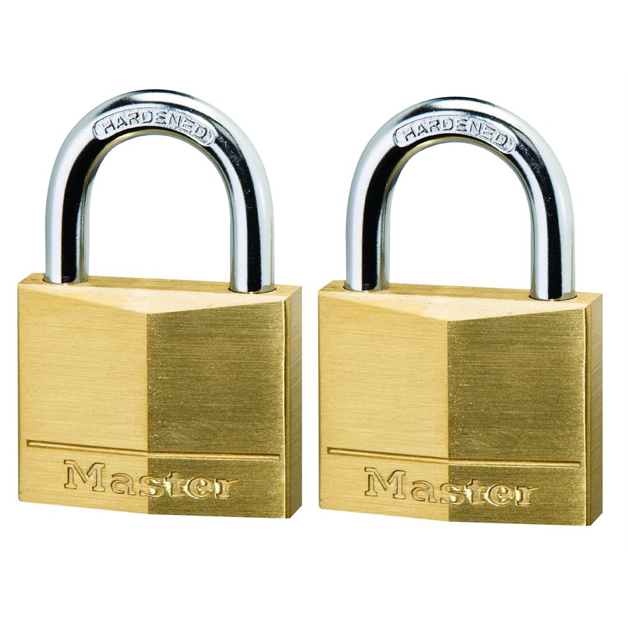 2 sloten messing 40mm MASTERLOCK 140EURT - Auto5
