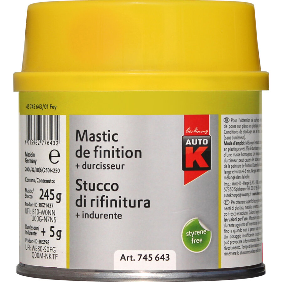 AUTO-K Fijne Stopverf 250 g - Auto5