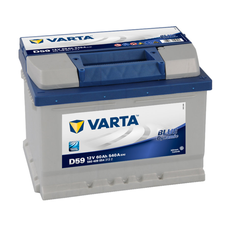 Autobatterij VARTA D59 Blue Dynamic 60 Ah - 540 A - Auto5