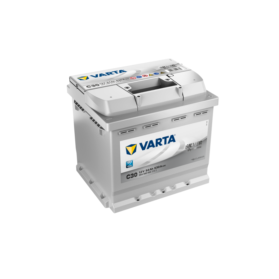 Autobatterij VARTA C30 Silver Dynamic 54 Ah - 530 A - Auto5