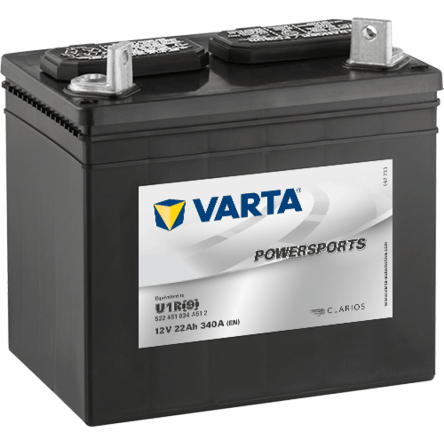 Batterij zitmaaier Varta U1R 22AH-340A - REF 522 451 034 - Auto5