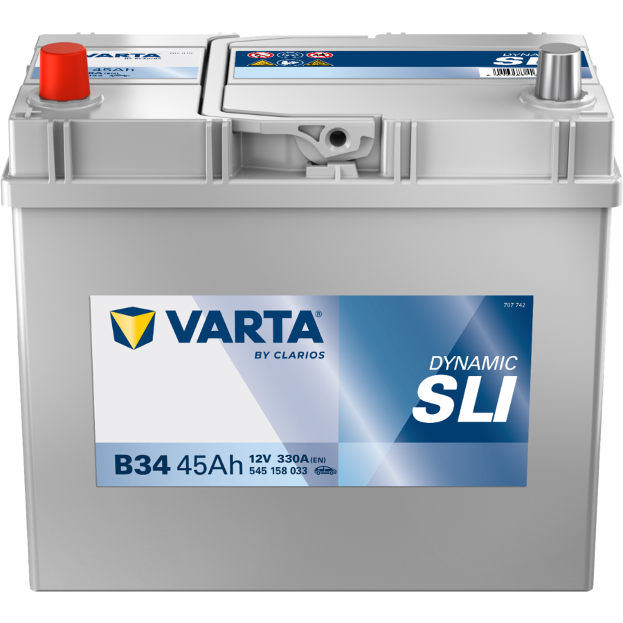 Autobatterij VARTA B34 Blue Dynamic 45 Ah - 330 A - Auto5