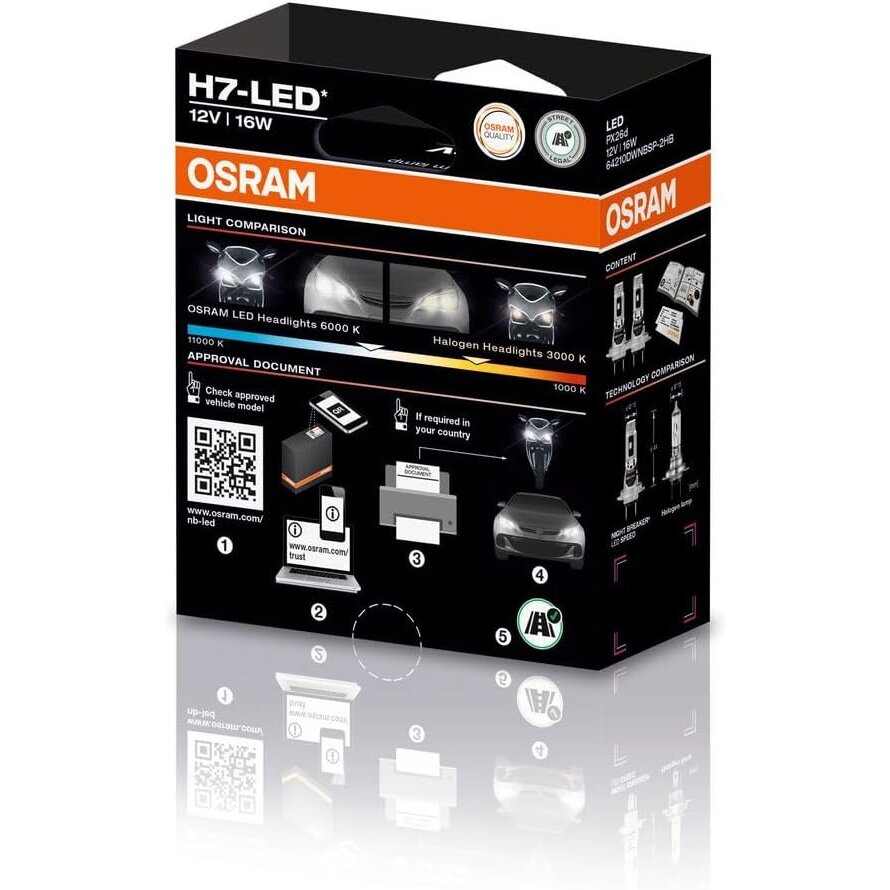 2OSRAM NGHT BREAKER H7 LED 450 - Auto5