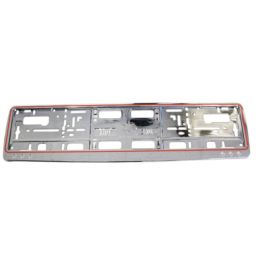 Nummerplaathouder EU chroom - Auto5