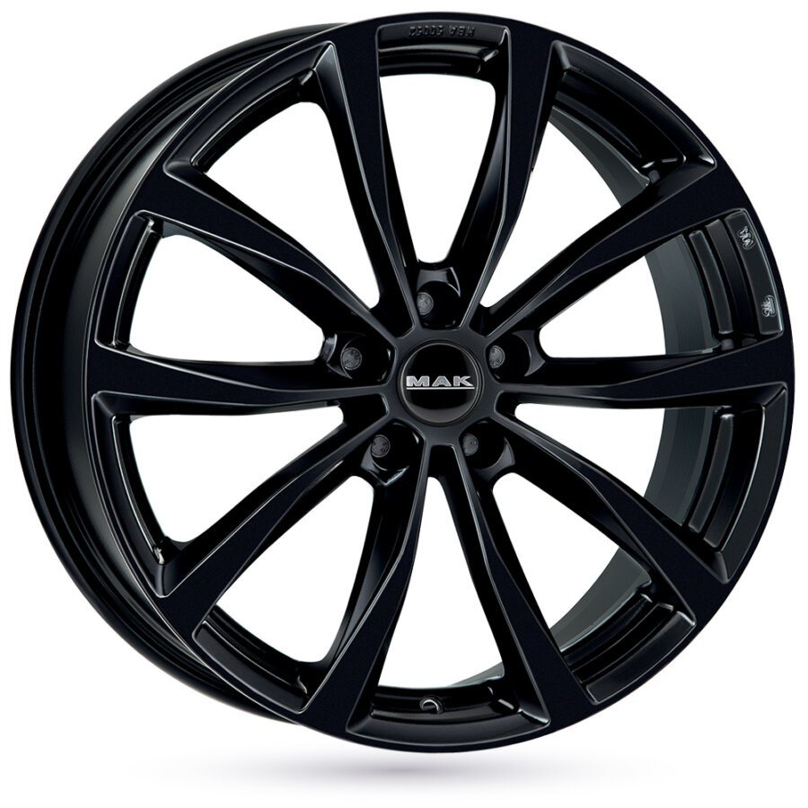 Aluminium velg MAK WOLF 8x19 5x114.3 ET50 Zwart, glanseffect - Auto5
