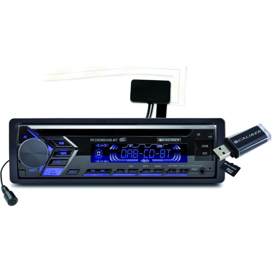 Autoradio CALIBER RCD238DAB-BT Bluetooth&CD - Auto5
