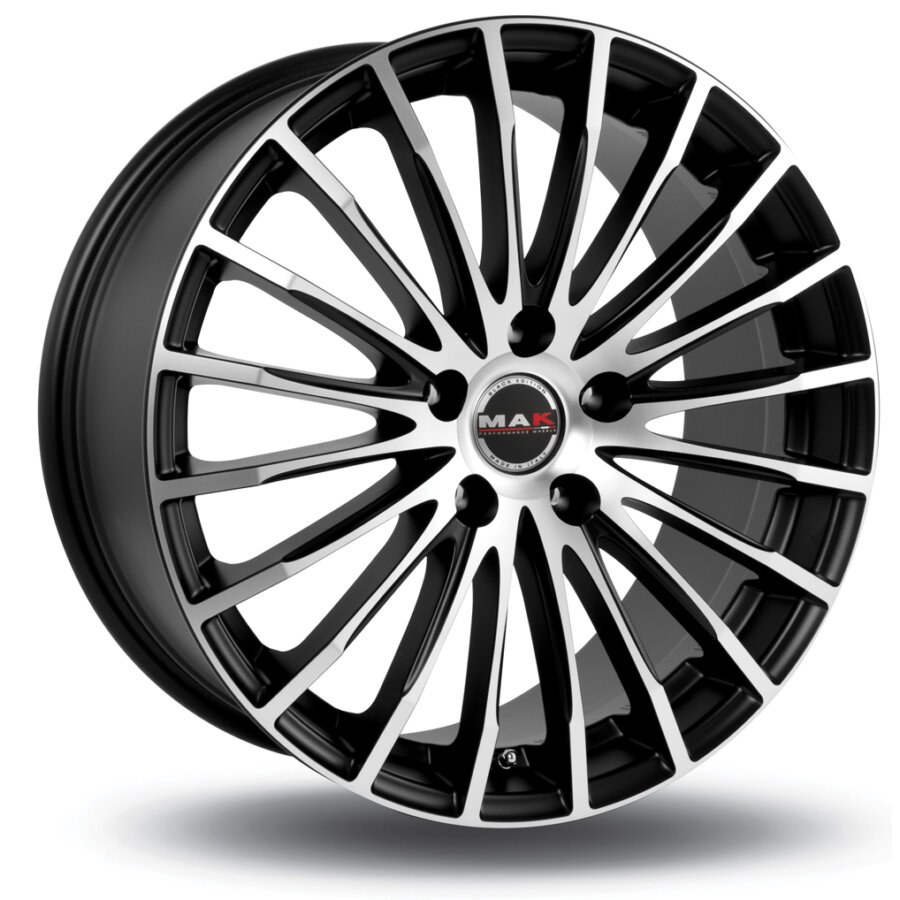 Aluminium velg MAK FATALE 7.5x17 5x100 ET35 Zilvercoating - Auto5