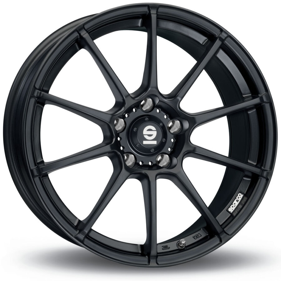 Aluminium velg SPARCO ASSETTO GARA 7x17 4x108 ET25 Matzwart - Auto5