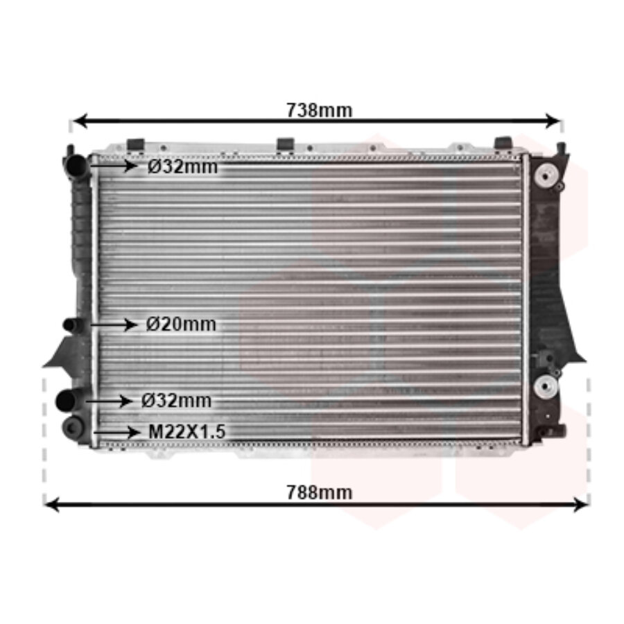 Koelradiator VAN WEZEL - Auto5