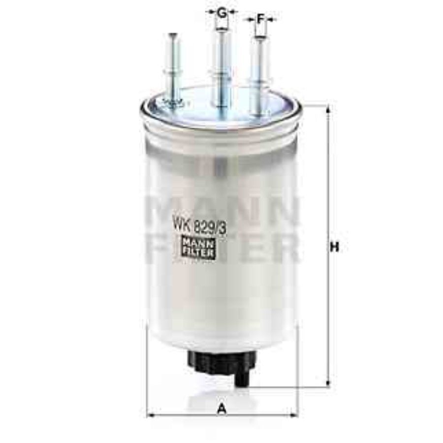 Filtre à carburant MANN-FILTER WK829/3 : Auto5.be