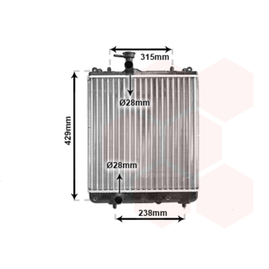 Koelradiator VAN WEZEL - Auto5