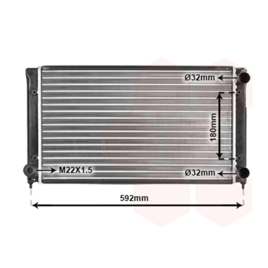 Koelradiator VAN WEZEL - Auto5