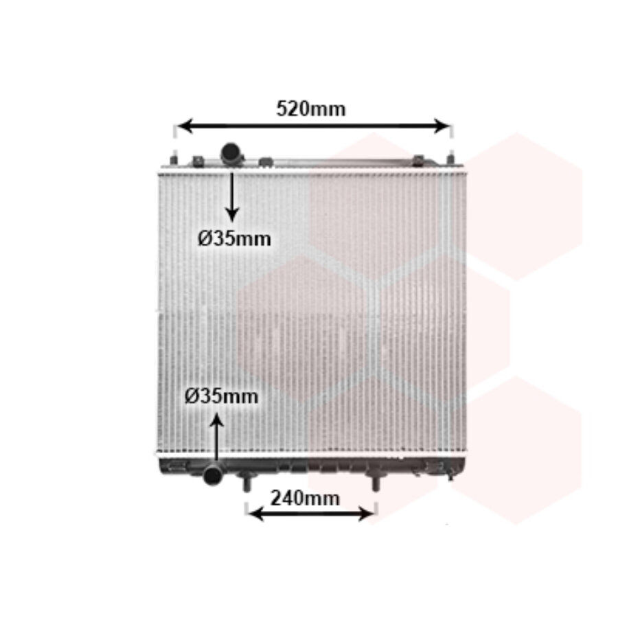 Koelradiator VAN WEZEL - Auto5