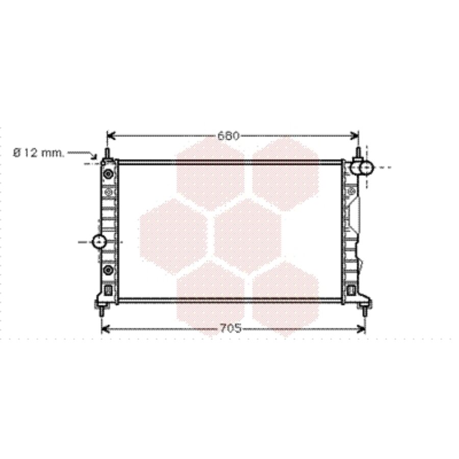 Koelradiator VAN WEZEL - Auto5