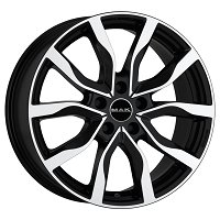 Aluminium velg MAK HIGHLANDS 8x19 5x108 ET45 Zwart, gepolijst - Auto5