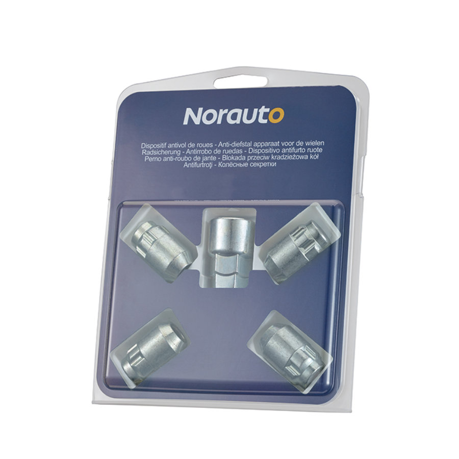 Jeu de 4 écrous antivol NORAUTO NO1152 - Auto5