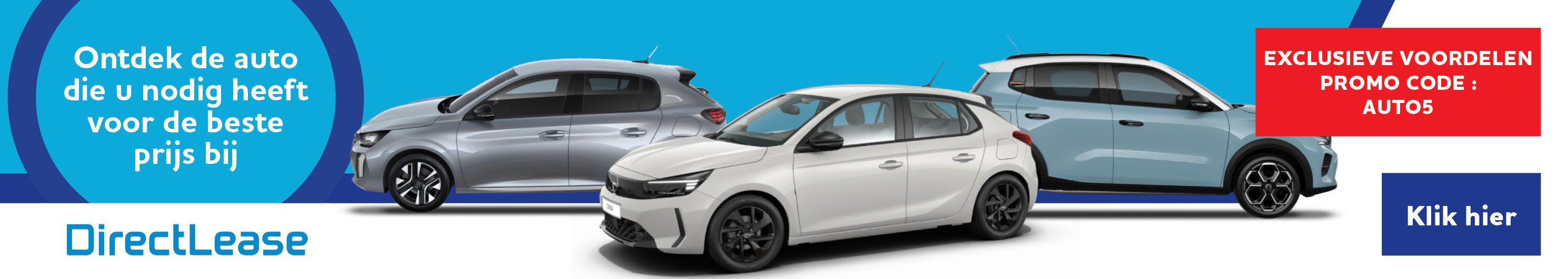Private lease met Auto5 & DirectLease : Onklopbare aanbiedingen